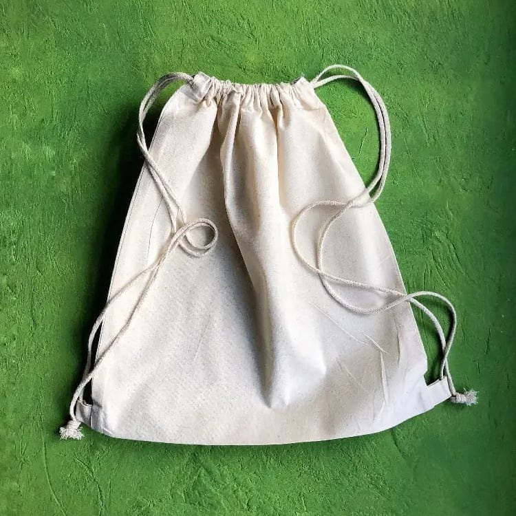 5oz Natural Cotton Drawstring Backpacks | Paper Bag Co